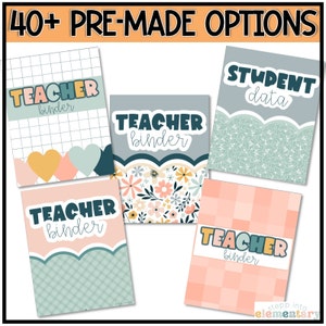 Floral Boho Binder Covers | Editable | Boho + Modern Classroom Decor - Etsy