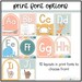 Dreamy Pastels Alphabet Posters Print Cursive Alphabet - Etsy