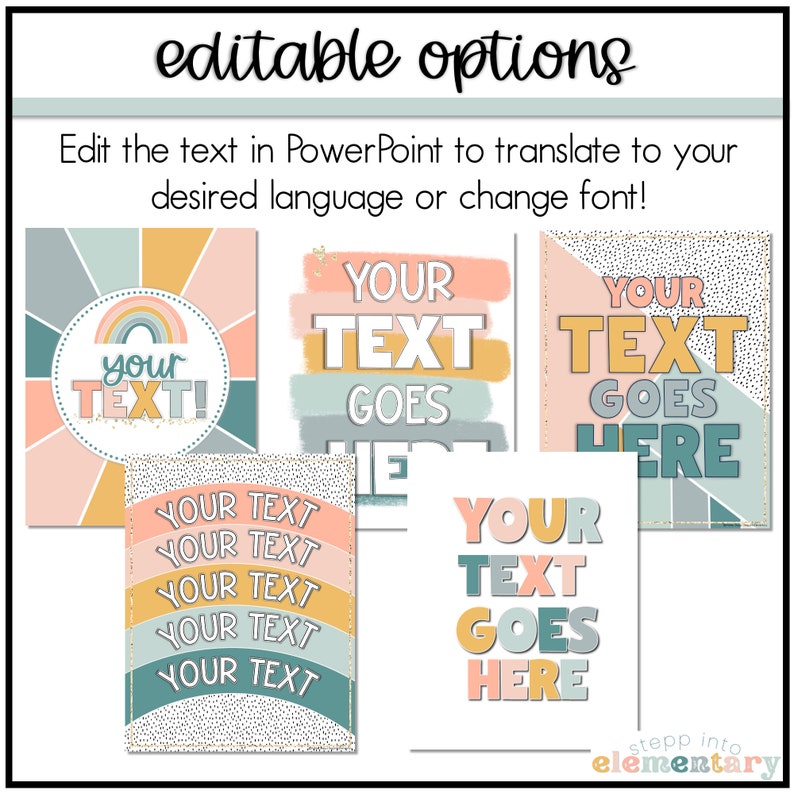 Dreamy Pastels Classroom Posters Set Bulletin Board Trendy - Etsy