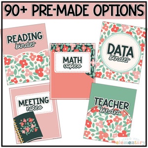 Modern School Style Binder Covers | Editable | Trendy Classroom Decor ...