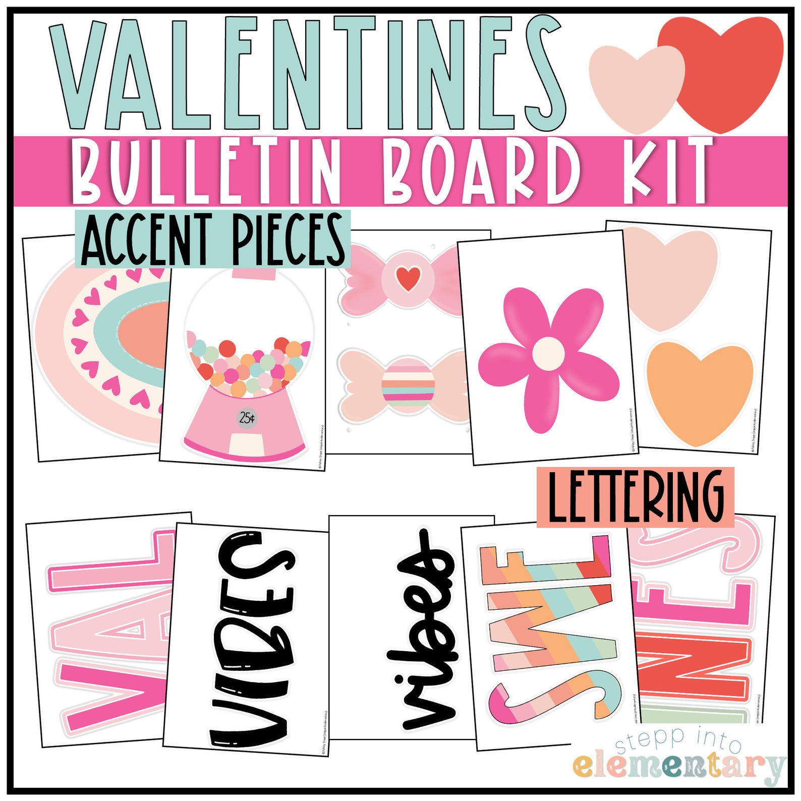 Valentines Bulletin Board Kit Valentine's Day - Etsy