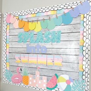 Summer Bulletin Board Kit | Summer Decor | May Edition | Summer ...