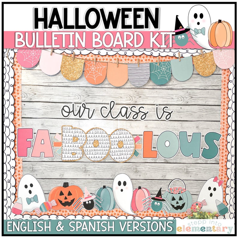 Halloween Bulletin Board Kit | Classroom Decor (digital Download) - Etsy