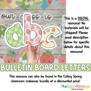A-Z Bulletin Board Lettering | Spring Decor | Bulletin Board Decor ...