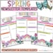 Spring Newsletter Templates | Classroom Calendar (powerpoint or Google ...