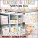 Pastel Doodles Classroom Labels Set | Teacher Organization | Trendy ...