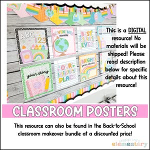 Back to School Classroom Posters Set | Back to School Inspirational ...