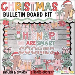 Christmas Bulletin Board Kit | Christmas Bows & Composition Decor ...