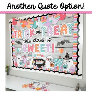 Halloween Bulletin Board Kit | Cutesy Halloween Decor | Bulletin Board ...