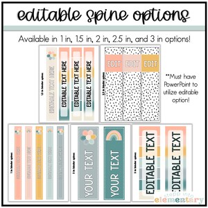 Dreamy Pastels Binder Covers & Spines | Editable | Trendy + Pastel ...