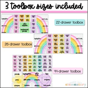 Bright Doodles Teacher Toolbox Labels | Editable Classroom Decor ...
