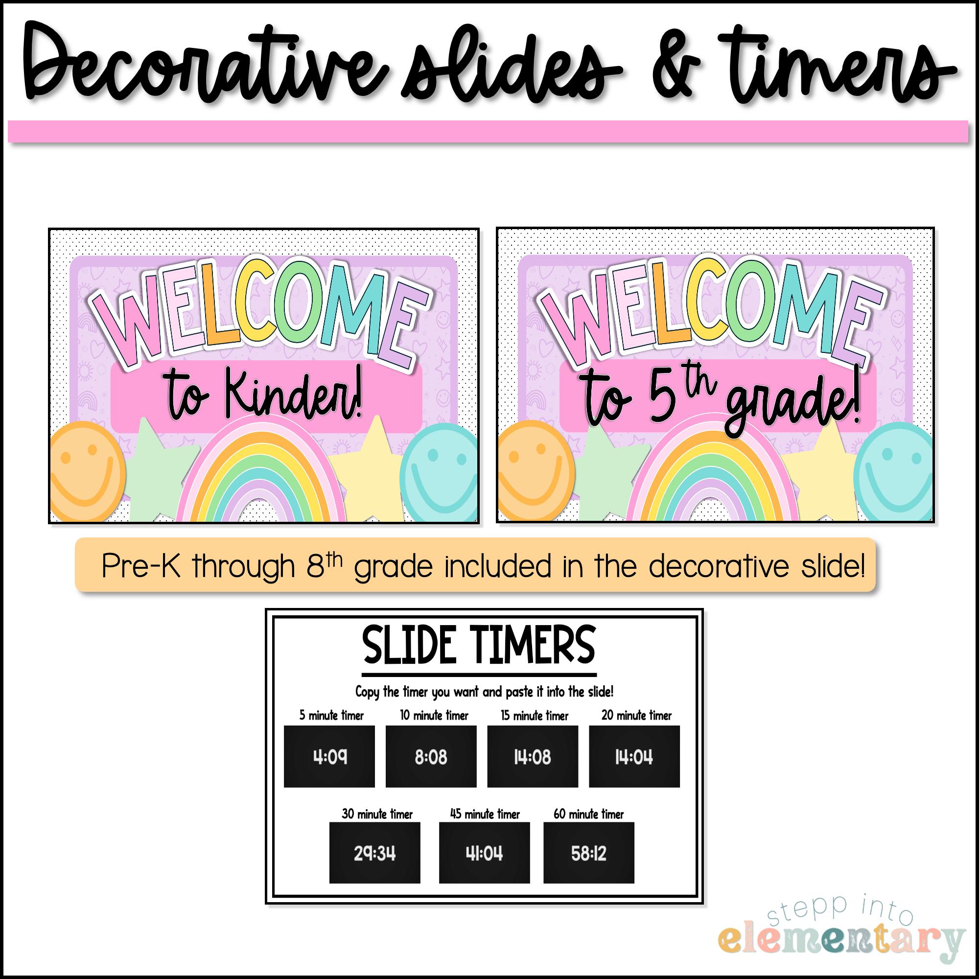 Bright Doodles Classroom Slides | Teacher Organization (google Slides ...