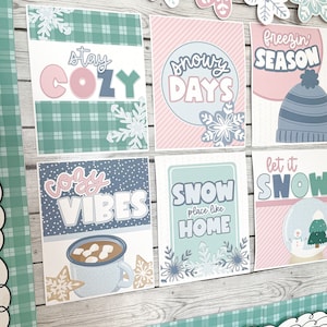 Winter Classroom Decor Posters | Digital Posters | Winter Theme | Easy ...