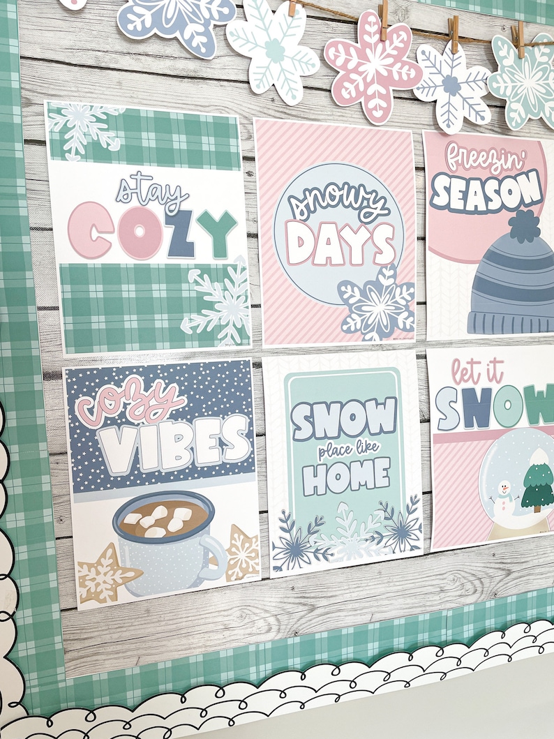 Winter Classroom Decor Posters Digital Posters Winter - Etsy