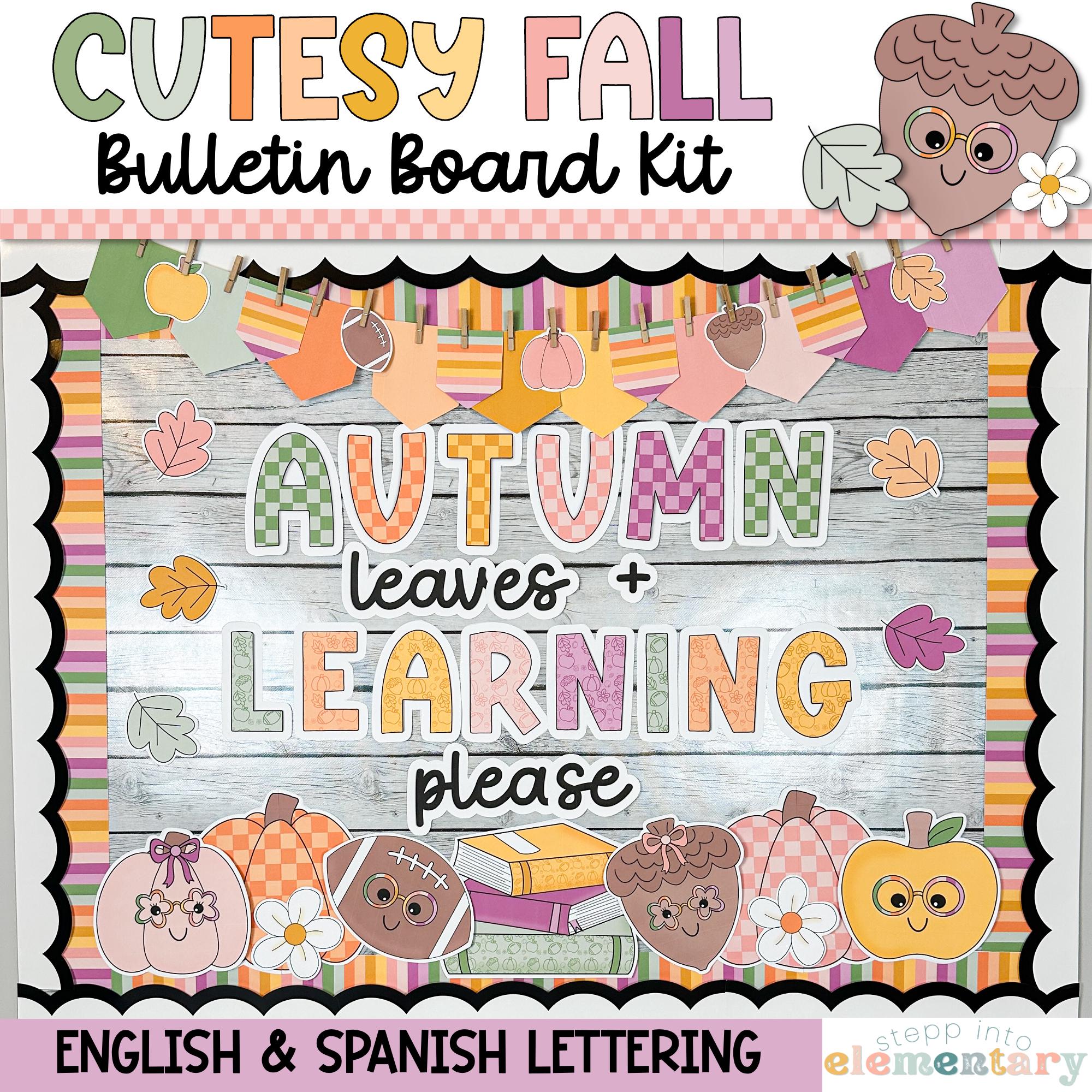 Cutesy Fall Bulletin Board Kit | Classroom Autumn Decor (digital ...