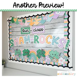 St. Patrick's Day Bulletin Board Kit | Cutesy St. Patrick's Decor ...