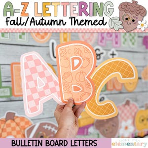 A-Z Bulletin Board Lettering | Fall Decor | Bulletin Board Decor ...