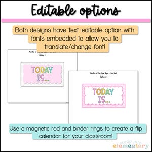 Bright Doodles Flip Calendar | Classroom Resources | Trendy + Simple ...