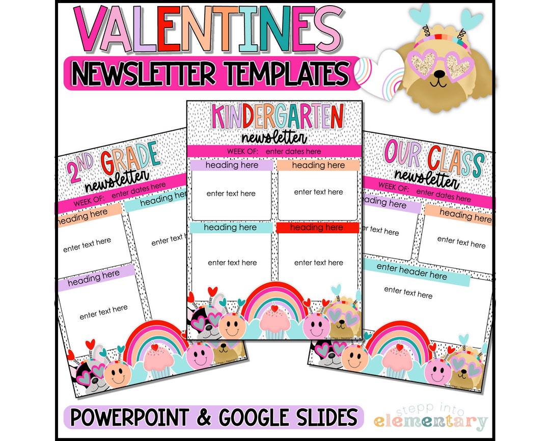 Valentines Classroom Newsletters | Trendy Valentines Newsletter ...