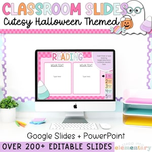Halloween Classroom Slides | Cutesy Halloween Decor | Teacher ...