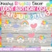 Dreamy Brights Classroom Calendar Set Pocket Chart Trendy Bright ...