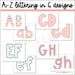 Pastel Doodles Bulletin Board Letters A-Z (digital Download) - Etsy
