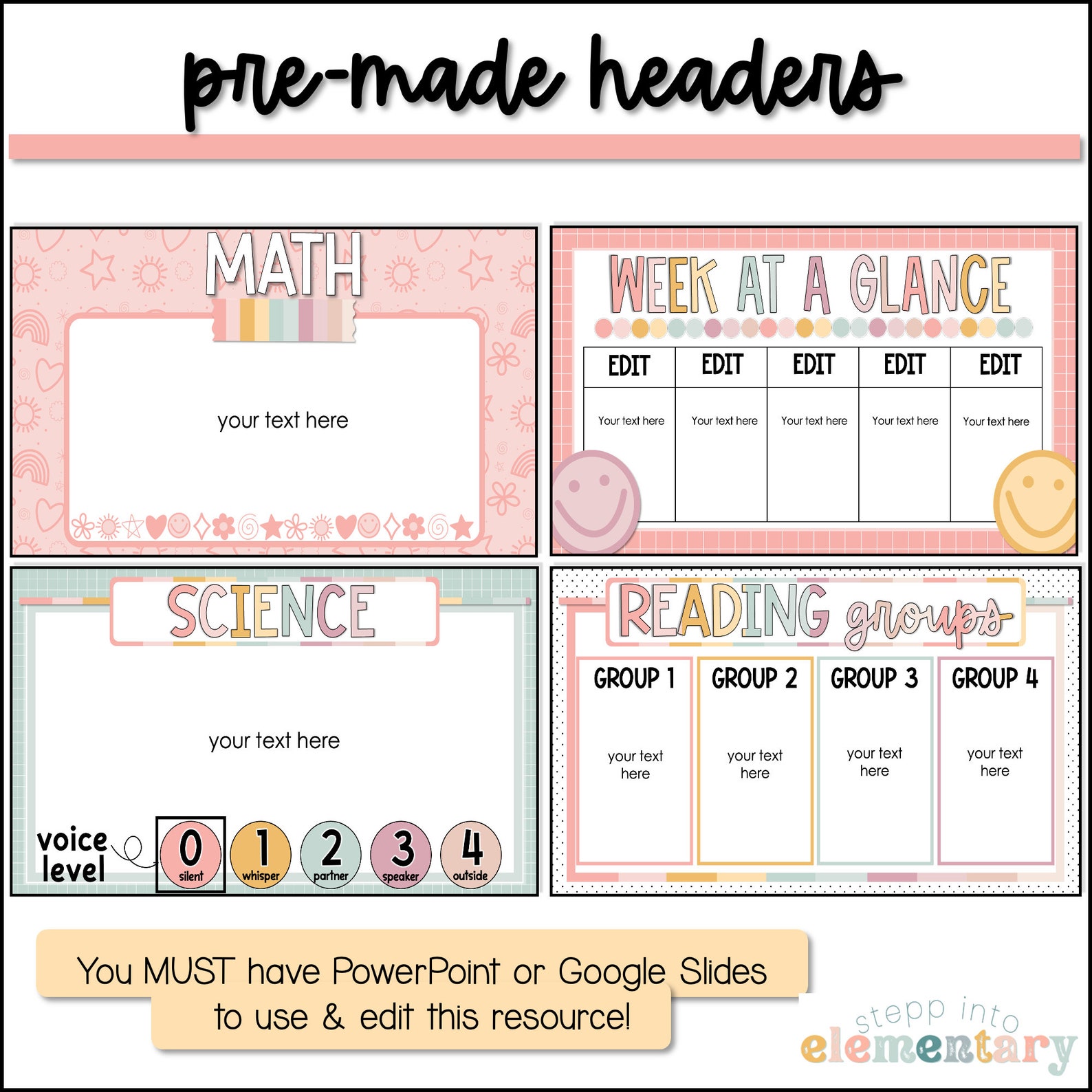 Pastel Doodles Classroom Slides | Teacher Organization (google Slides ...
