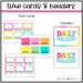 Dreamy Brights Daily Schedule Display & Cards Editable Trendy Bright ...