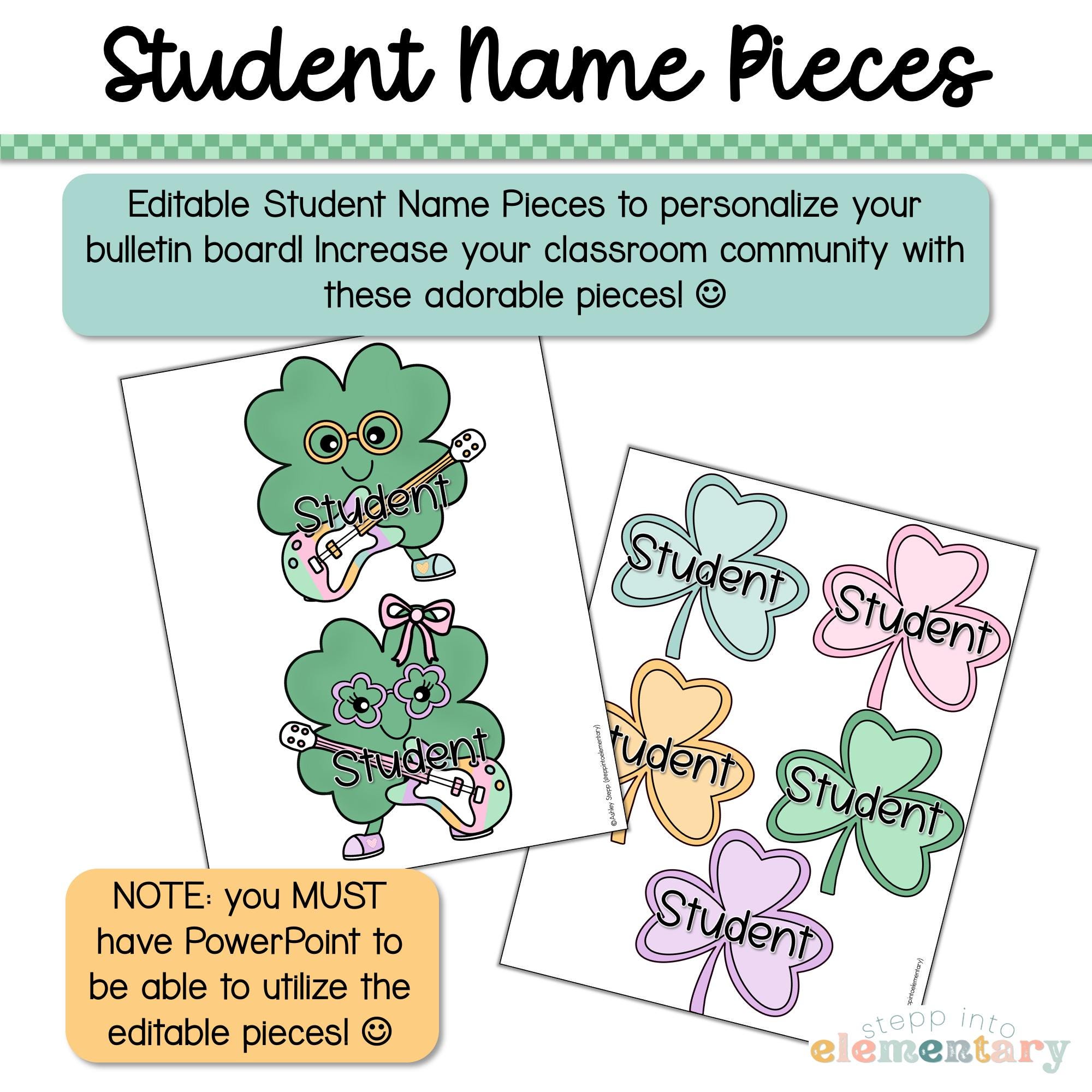 St. Patrick's Day Bulletin Board Kit | Shamrock Classroom Decor ...