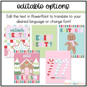 Christmas Classroom Posters Set | Trendy Christmas Decorations ...