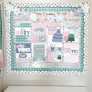 Winter Classroom Decor Posters | Digital Posters | Winter Theme | Easy ...