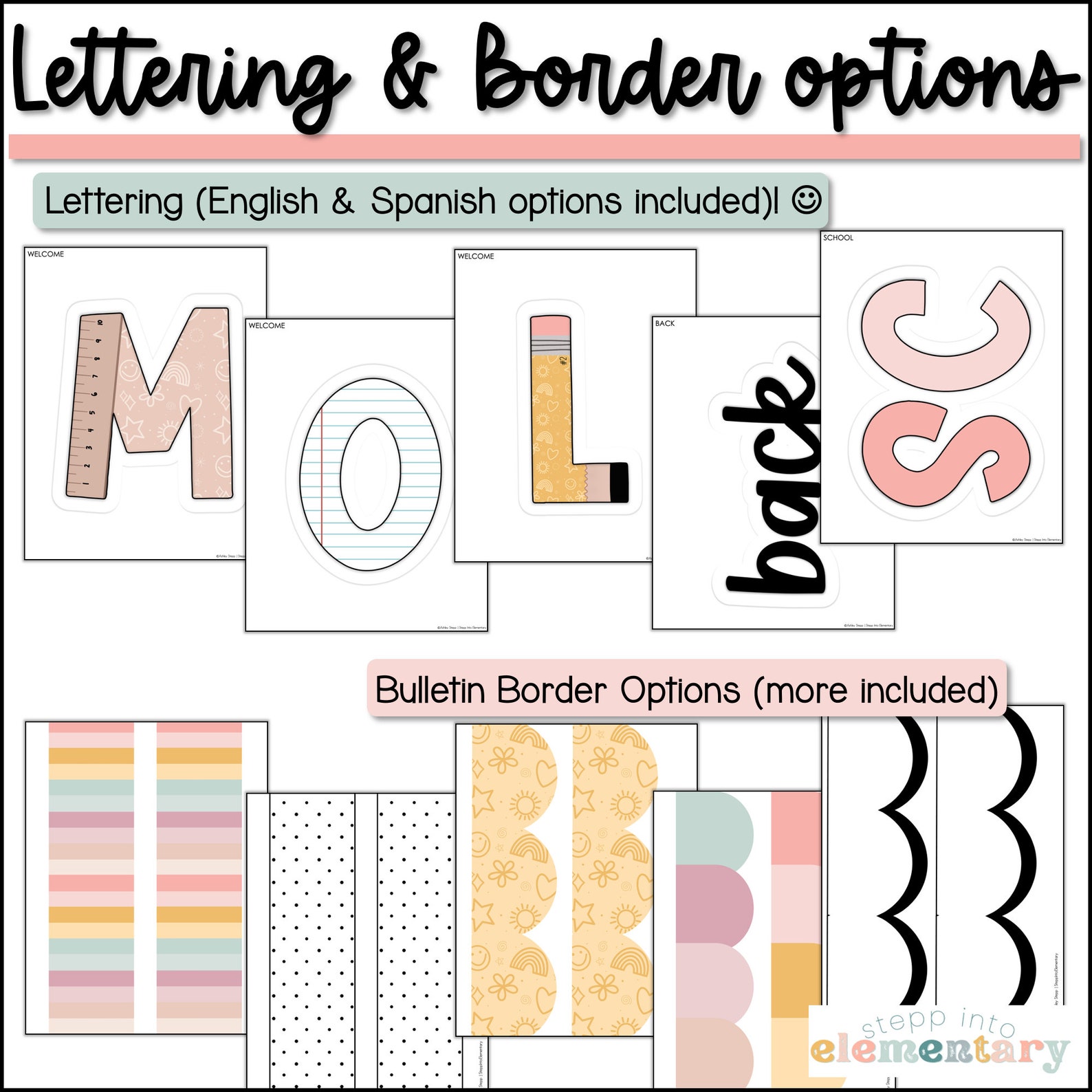 Back to School Bulletin Board Kit | Pastel Doodles Decor | Bulletin ...