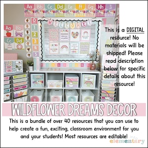Wildflower Dreams Classroom Decor | Trendy + Modern Classroom Decor ...
