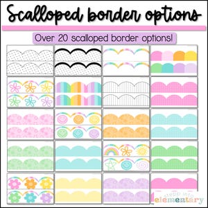 Bright Doodles Bulletin Board Border Set | Bright Classroom Decor ...