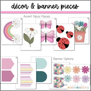 Spring Bulletin Board Kit | Trendy Spring/easter Bulletin Board | April ...