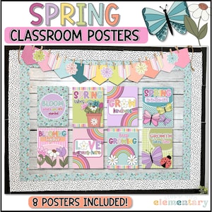 Spring Classroom Posters Set | Spring Inspirational Posters ...