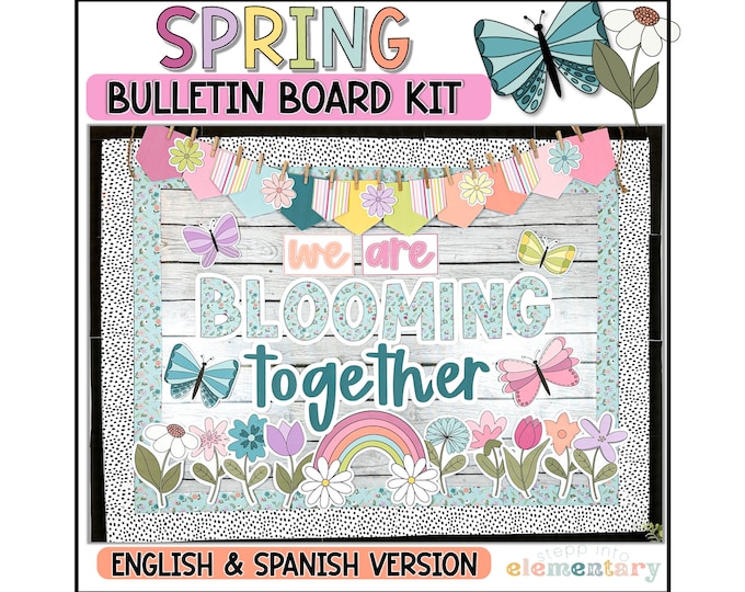 Spring Day Bulletin Board, Printable March April Classroom Decor, Cute ...