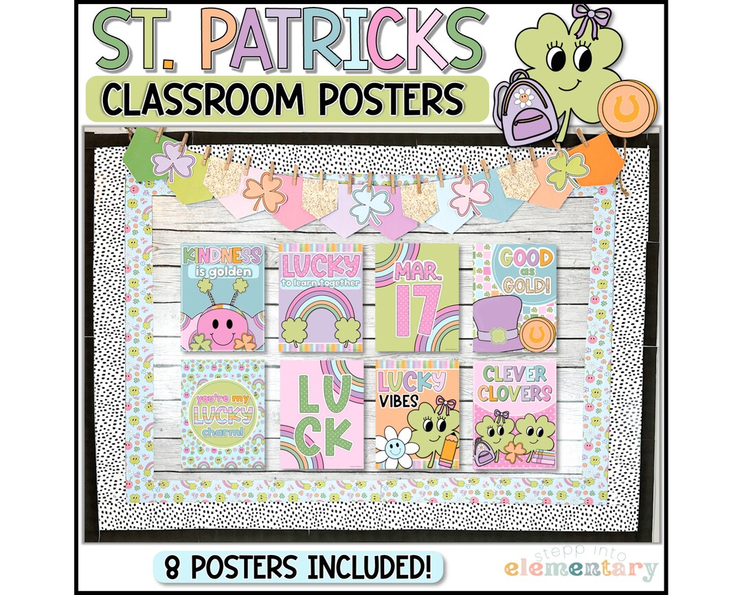 St. Patrick's Day Classroom Posters Set | St. Patrick's Day ...