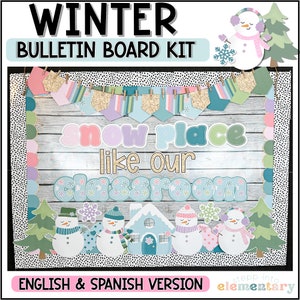 Winter Bulletin Board Kit | Trendy Winter Bulletin Board | Winter ...