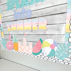 Summer Bulletin Board Kit | Summer Decor | May Edition | Summer ...
