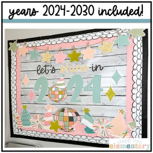 New Years Bulletin Board Kit 2024 Edition New Year Classroom Decor - Etsy