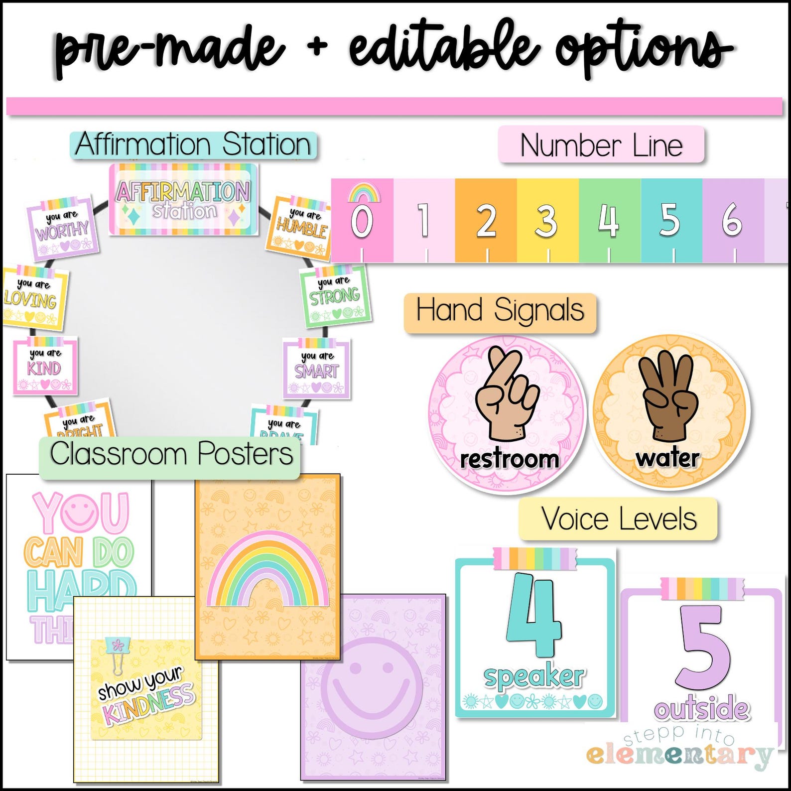 Bright Doodles Classroom Decor | Trendy + Simple Classroom Decor 4,000 ...