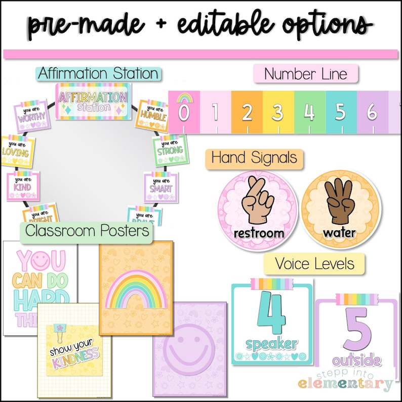 Bright Doodles Classroom Decor | Trendy + Simple Classroom Decor 4,000 ...