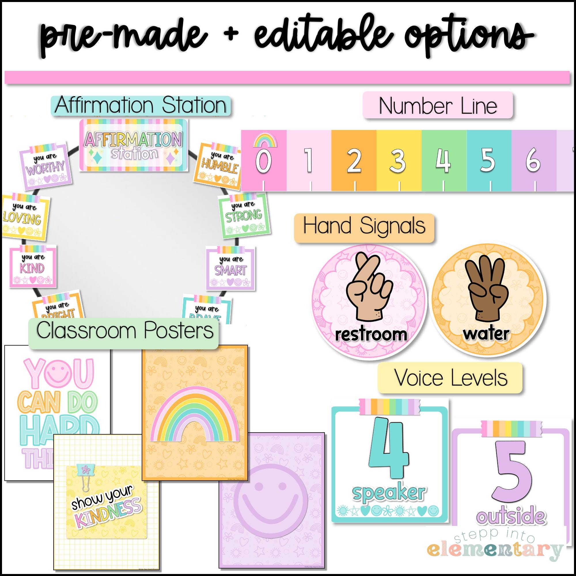 Bright Doodles Classroom Decor | Trendy + Simple Classroom Decor 4,000 ...