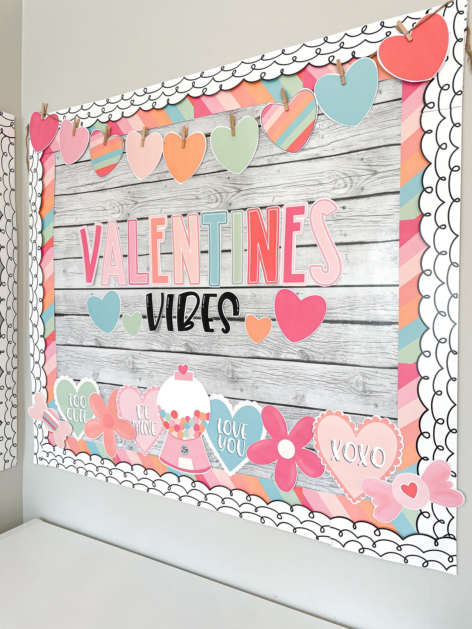 Valentines Bulletin Board Kit Valentine's Day - Etsy