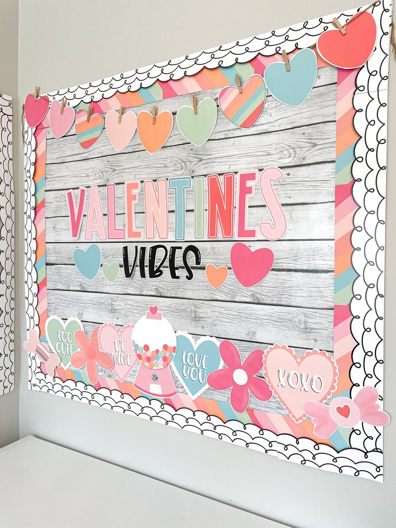 Valentines Bulletin Board Kit Valentine's Day - Etsy