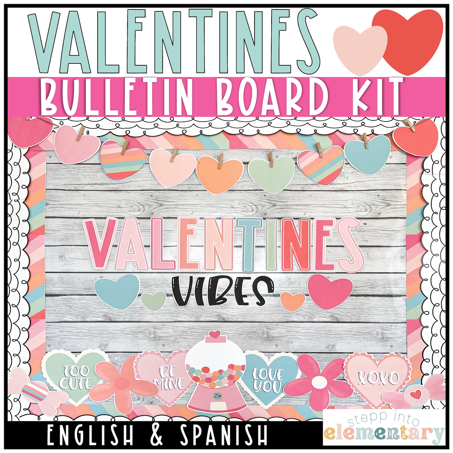 Valentines Bulletin Board Kit Valentine's Day - Etsy