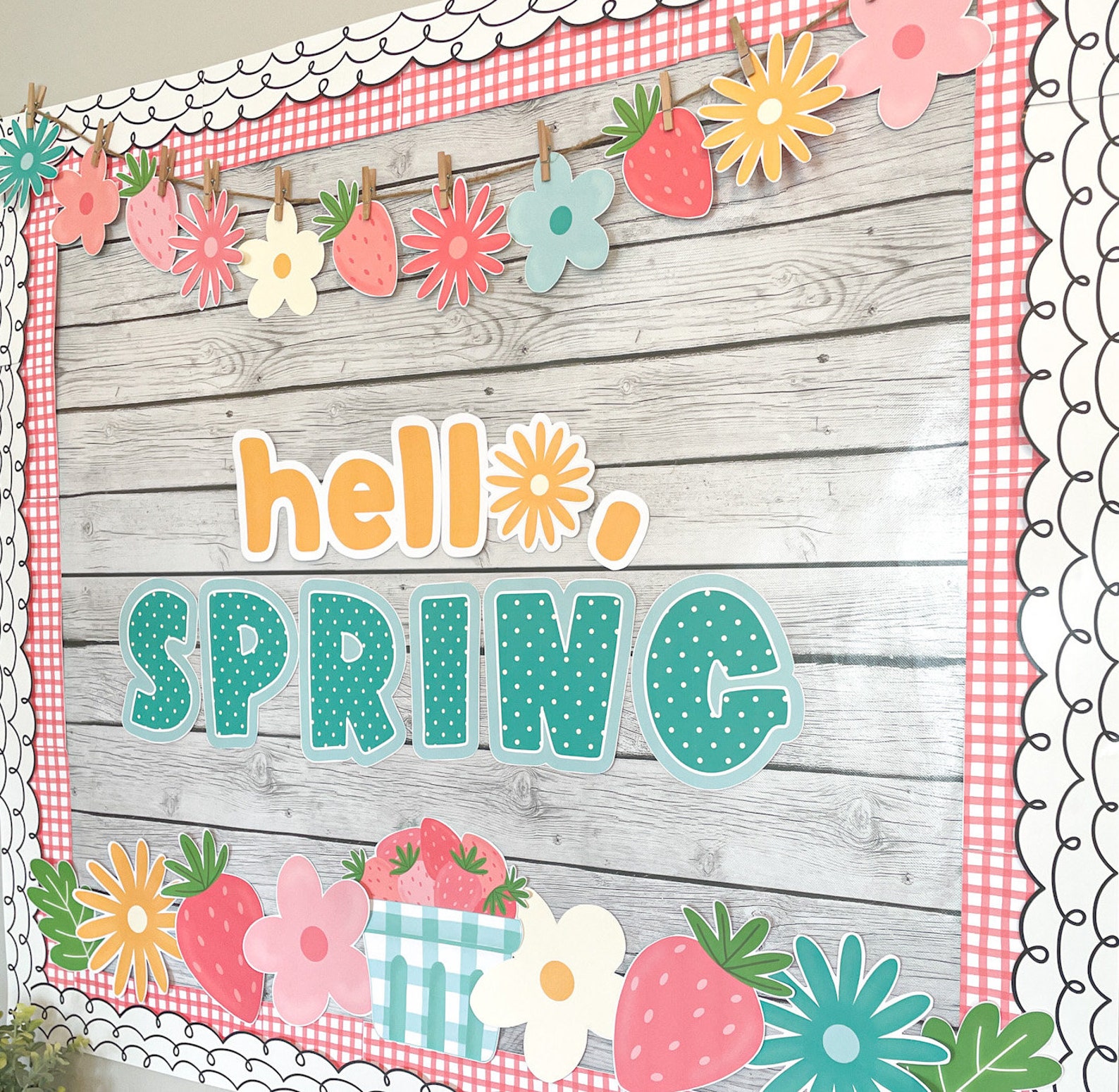 Spring Bulletin Board Kit Spring Decor April Edition Spring Classroom ...