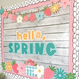 Spring Bulletin Board Kit | Spring Decor | April Edition | Spring ...