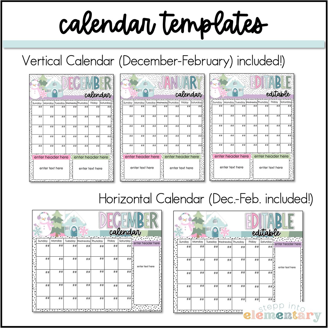 Winter Classroom Newsletter Templates | Editable, Trendy (powerpoint or ...